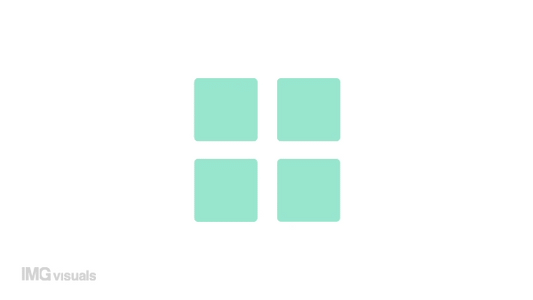 Animated splitting squares preloader