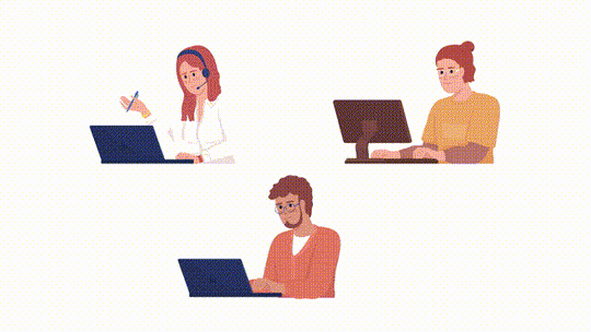 Animated office worker character set – IMG Visuals