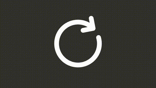 Animated refresh white line ui icon