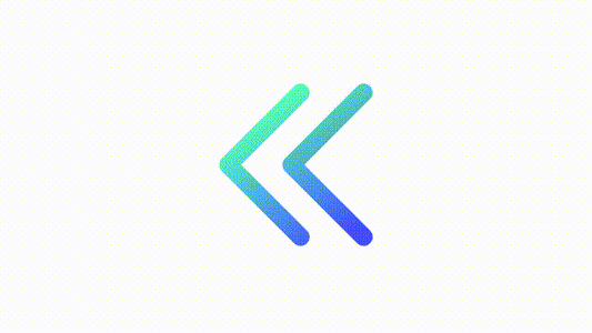Animated skip arrow gradient ui icon