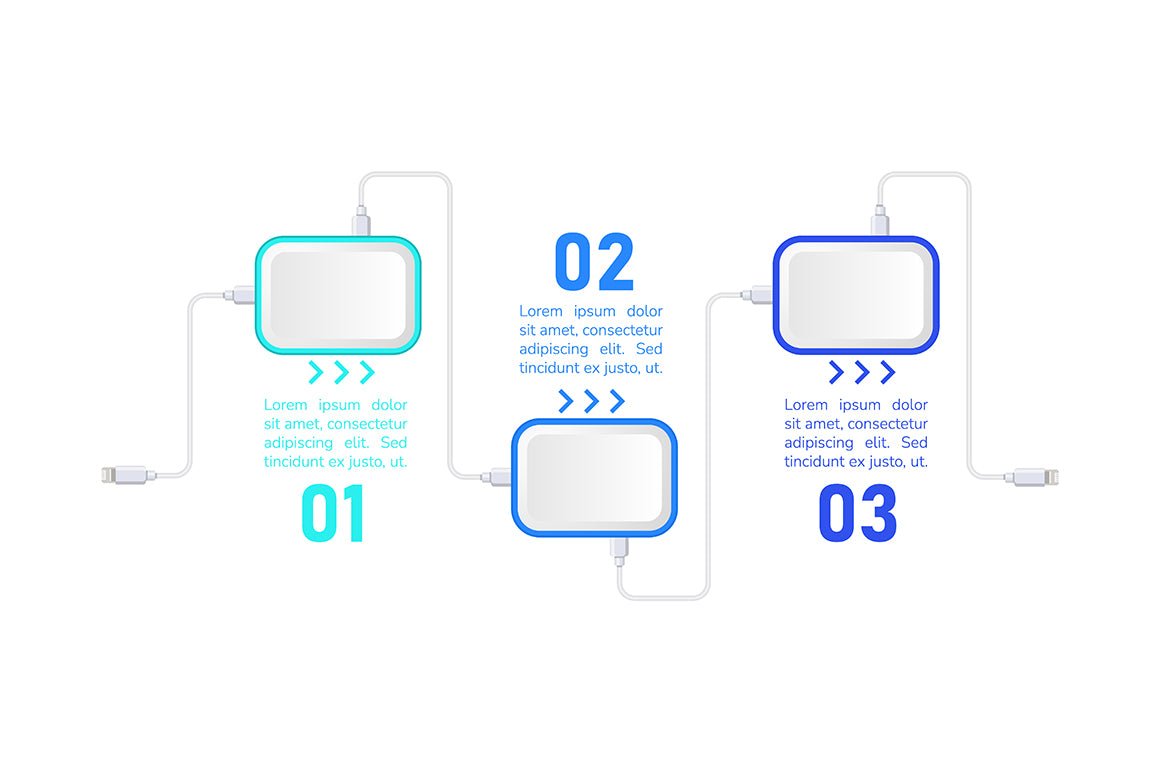 Infographic chart design element bundle