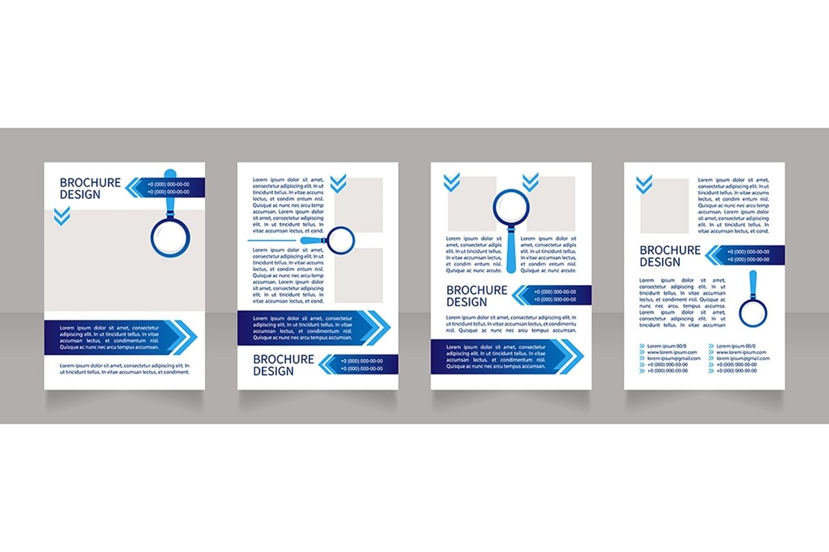 Job interview brochure template bundle