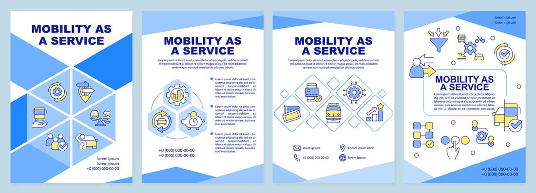 Mobility service brochure template set