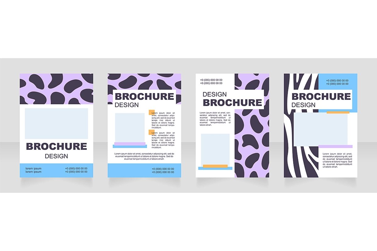 Safari animals blank brochure layout design – IMG Visuals